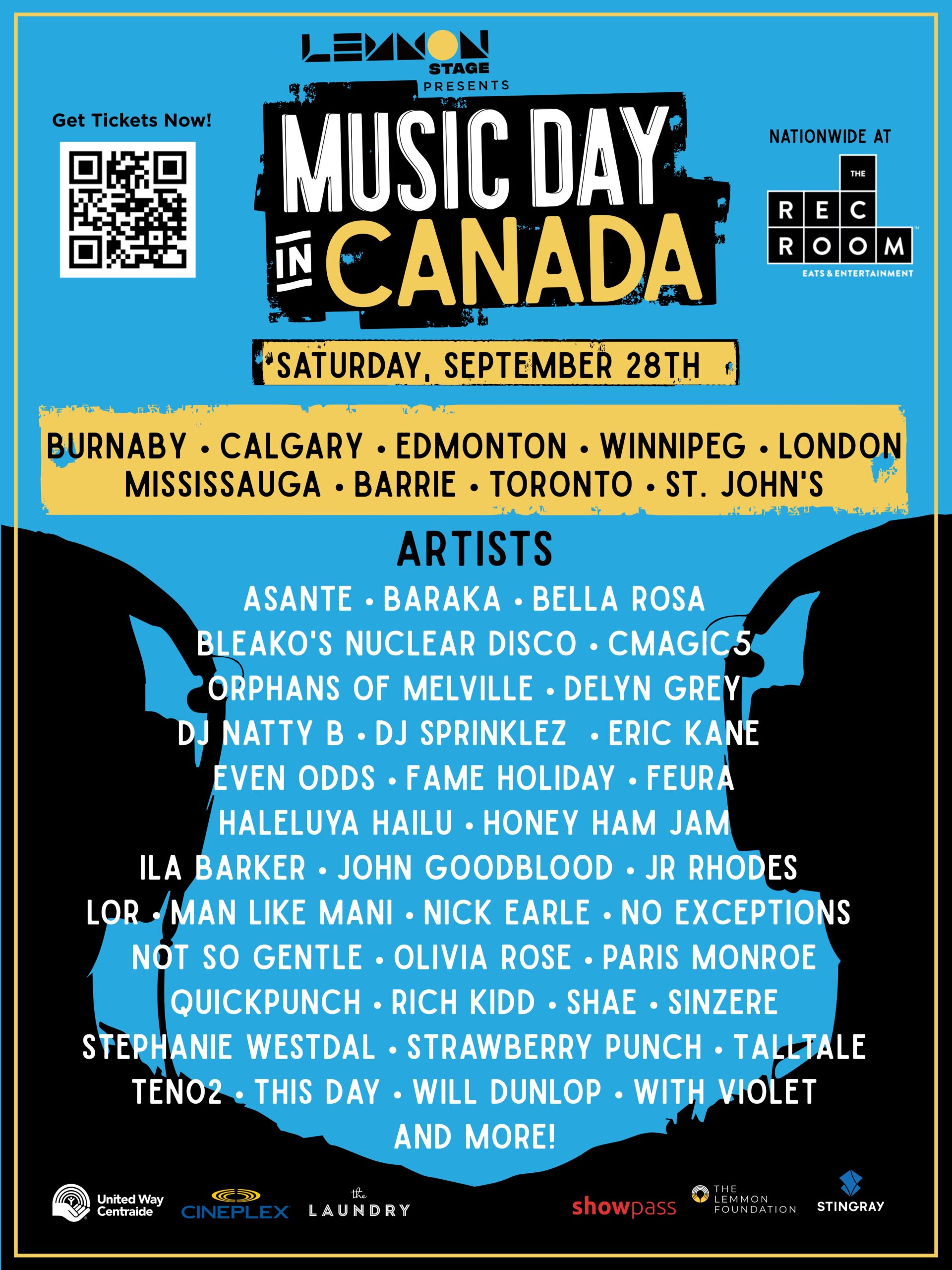Announcing the National Talent Lineup for Music Day in Canada! - Lemmon ...